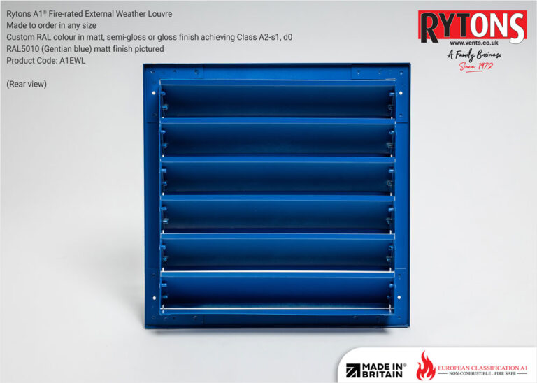 Rytons A1® Fire-rated External Weather Louvres – Rytons Building Products