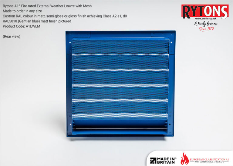 Rytons A1® Fire-rated External Weather Louvres – Rytons Building Products