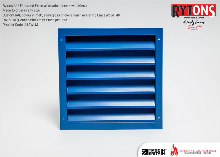 Rytons A1® Fire-rated External Weather Louvres – Rytons Building Products