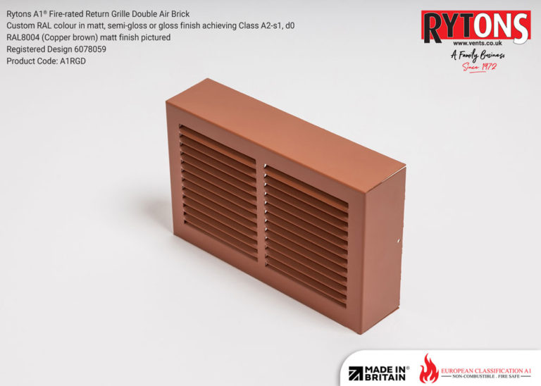 Rytons A1® Fire-rated Metal Double Air Bricks – Rytons Building Products