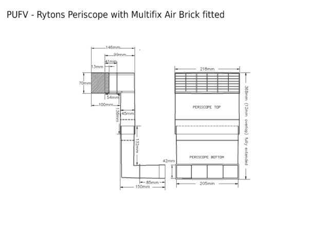 PUFV – Rytons Periscope® Underfloor Ventilator – Rytons Building Products