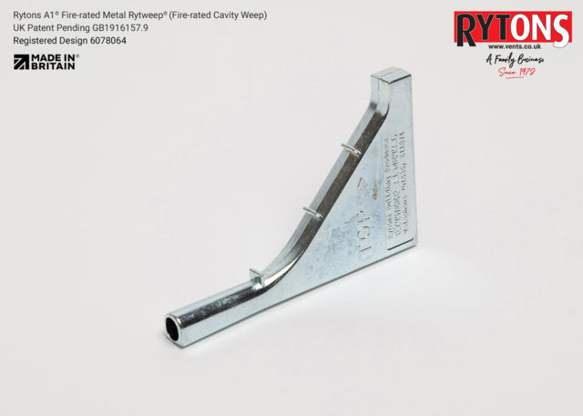 Rytons A1® Fire-rated Metal Rytweep® (Fire-rated Cavity Weep) – Rytons ...
